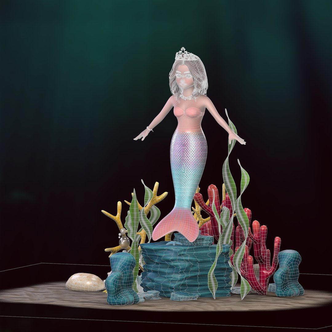 Sea-maid Mermaid 3D - TurboSquid 1922322