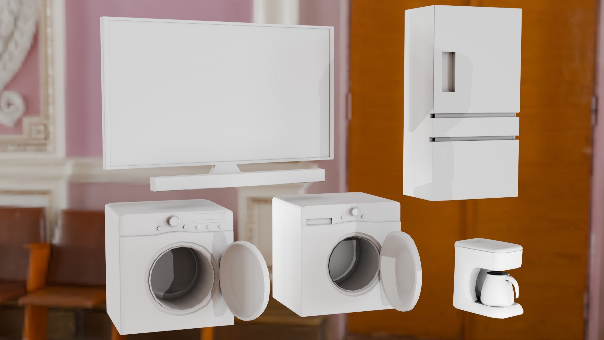 Appliance Props Set 3D Model - TurboSquid 2367505