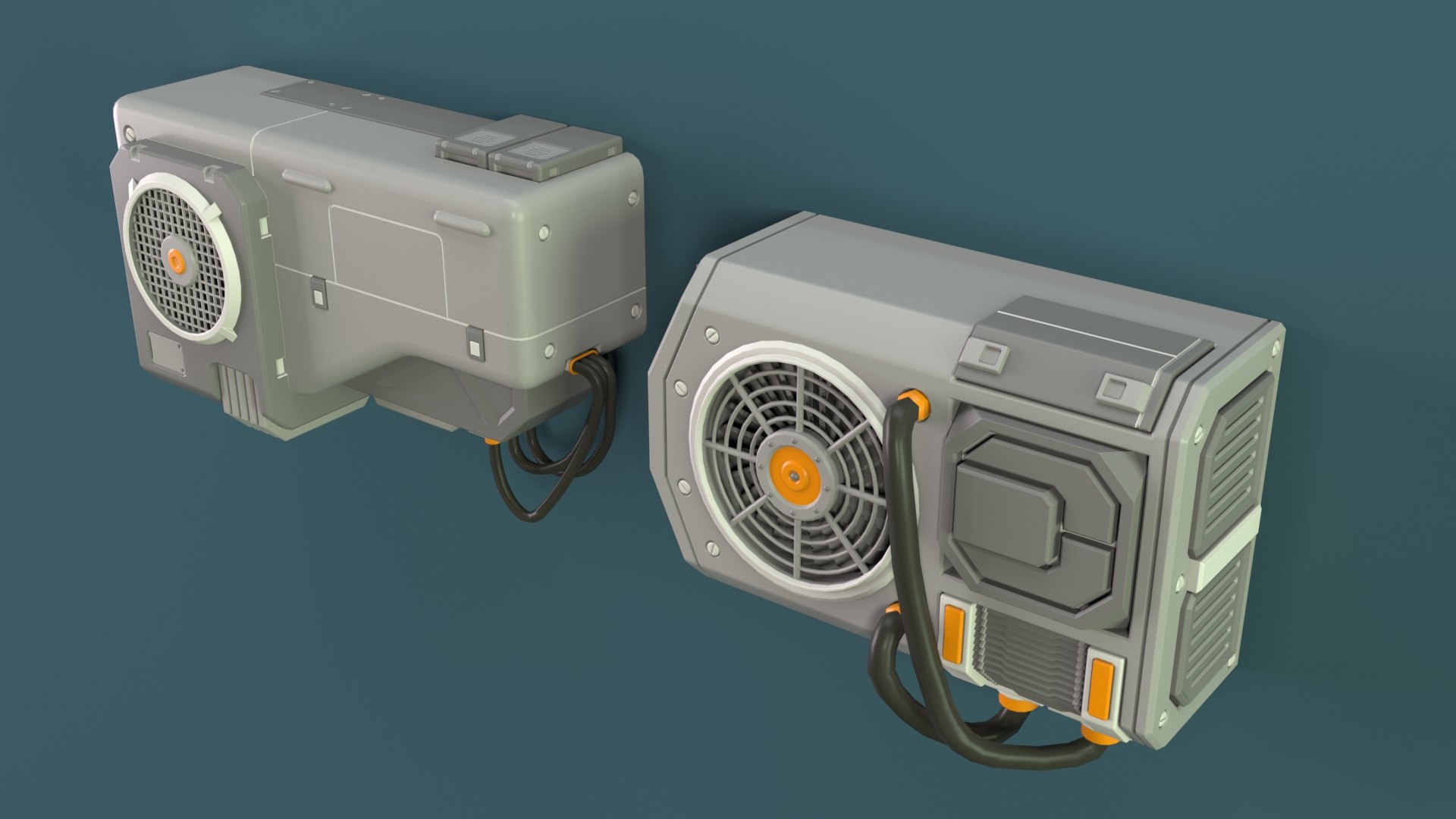 Wall Electric Props 2 - 20 Pieces 3D Model - TurboSquid 2231729