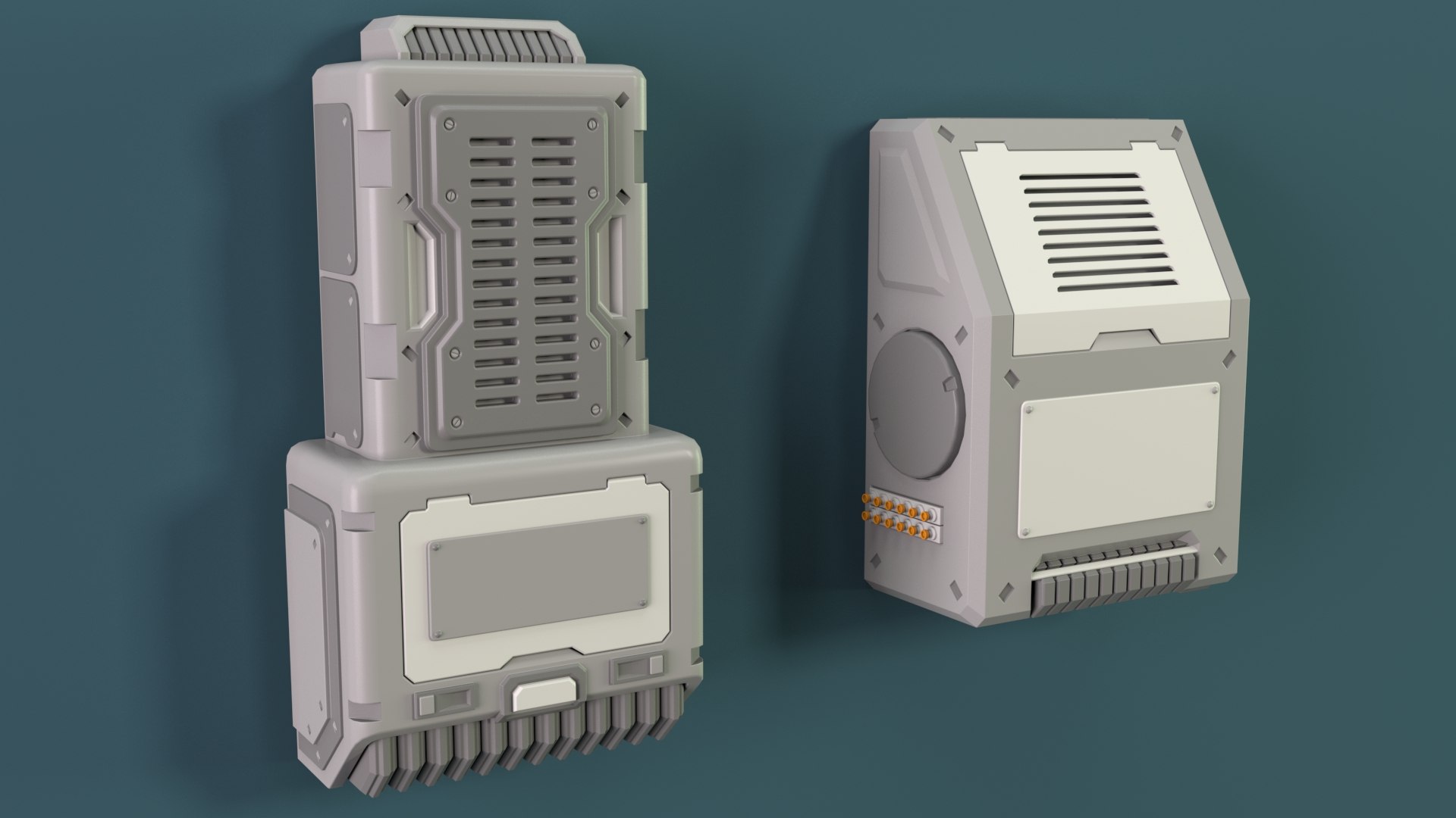 Wall Electric Props 2 - 20 Pieces 3D Model - TurboSquid 2231729