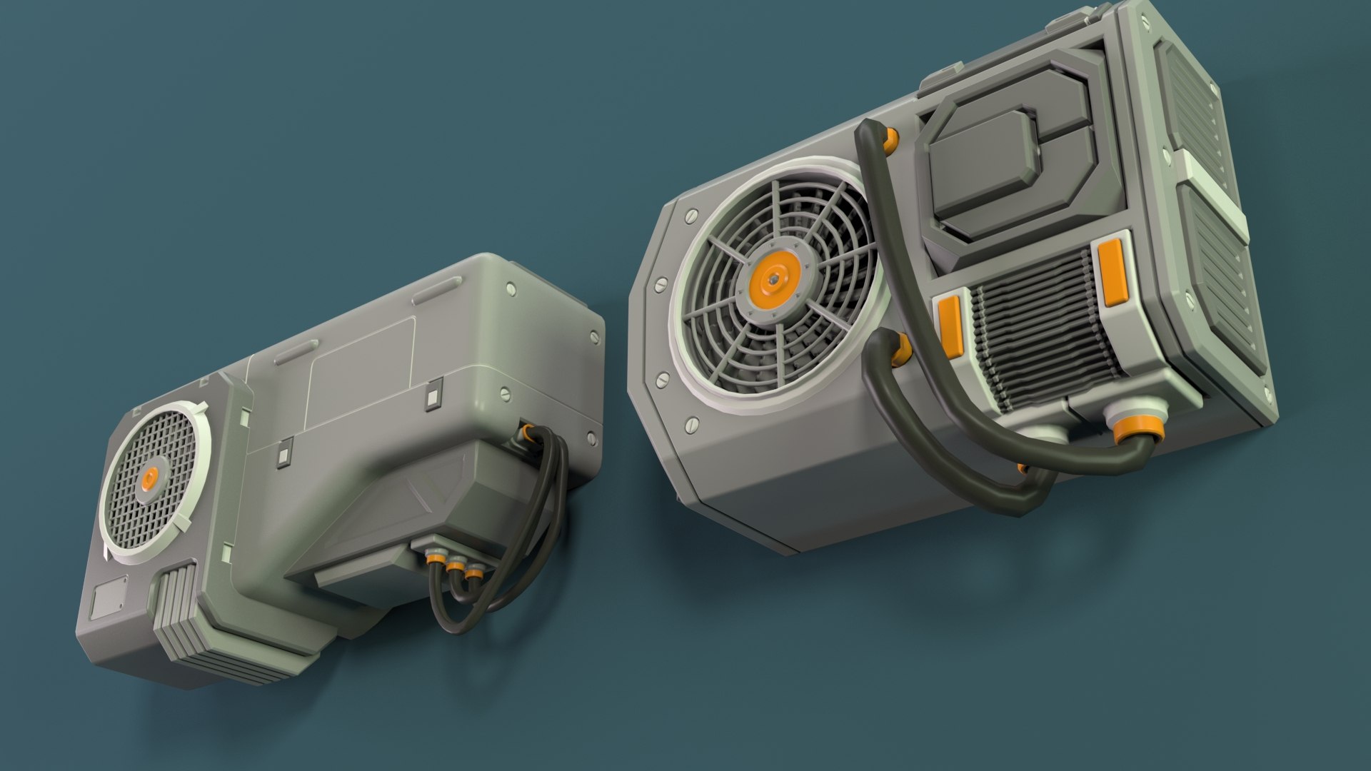 Wall Electric Props 2 - 20 Pieces 3D Model - TurboSquid 2231729