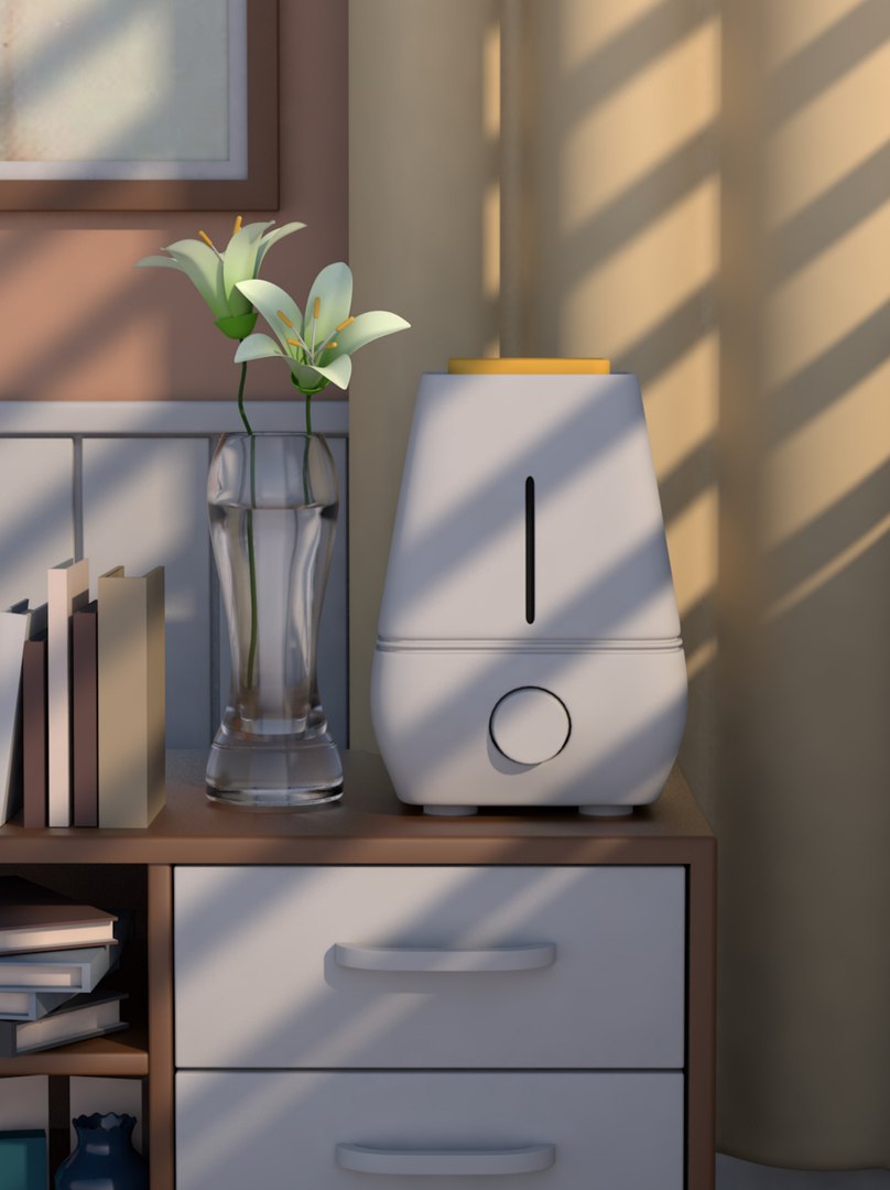 modelo 3d Humidificador realista 3D en la esquina. - TurboSquid 2104006