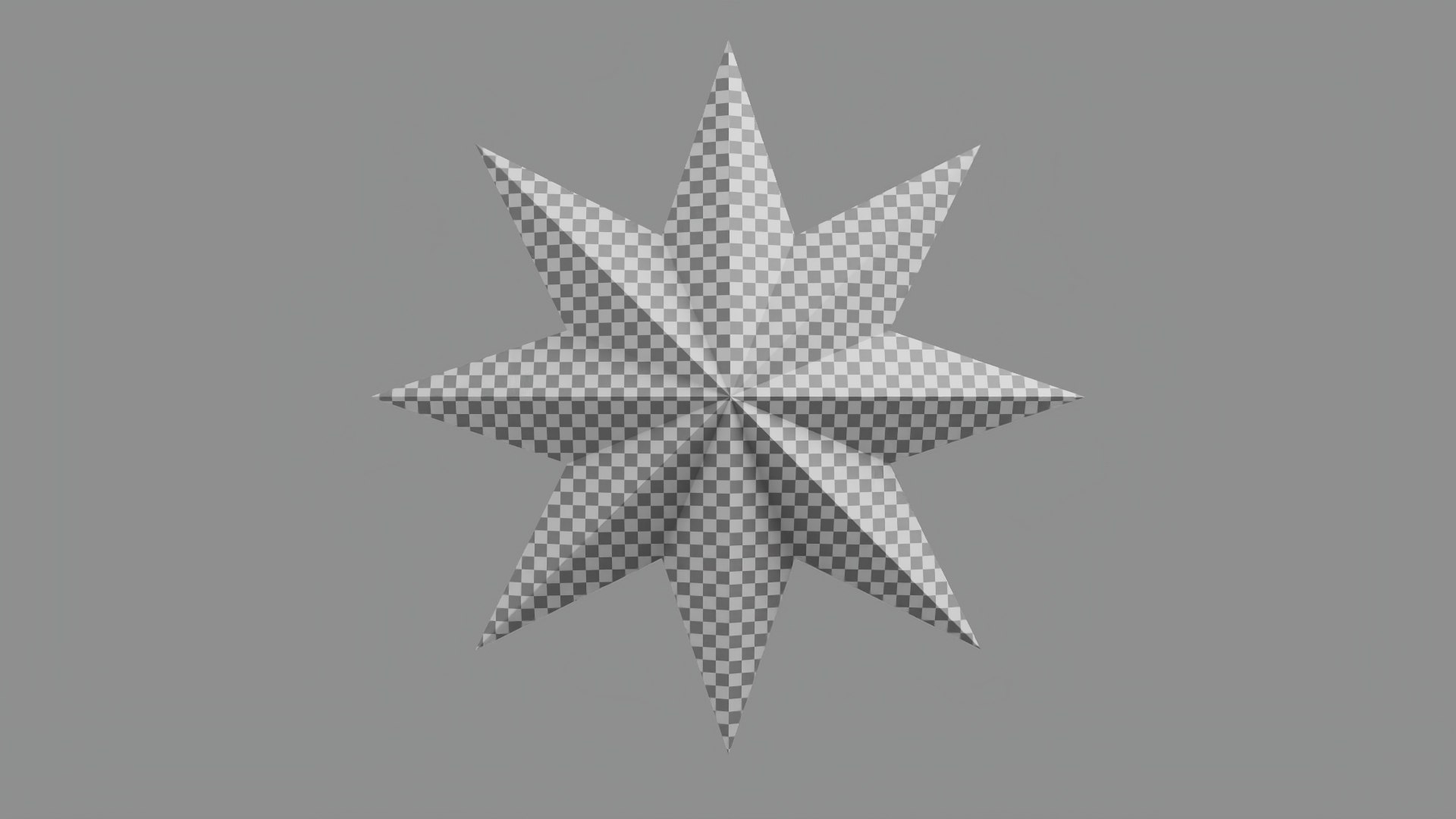 3D Star simple 8 pointed cartoon icon symbol - TurboSquid 2178431