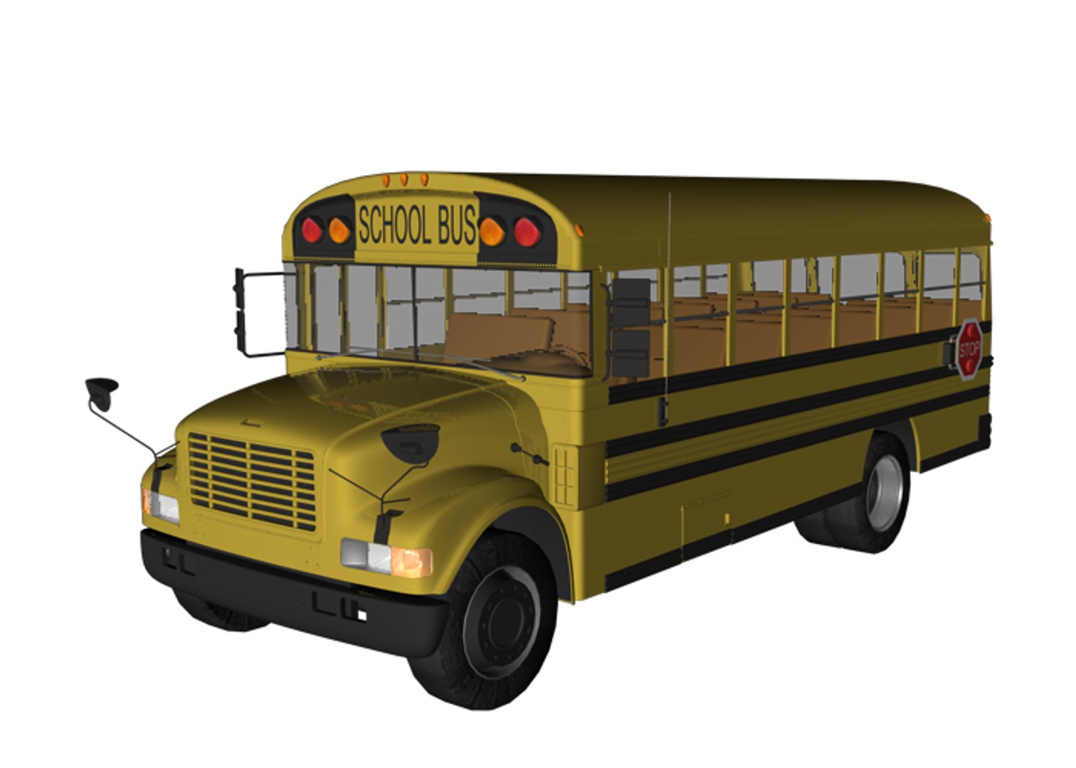 3D School Bus - TurboSquid 1975358