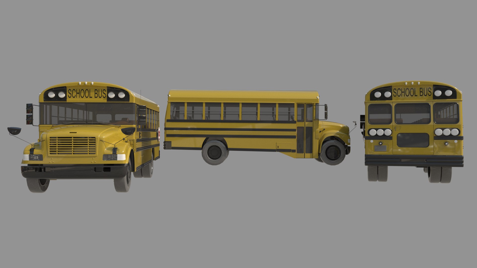 3D School Bus - TurboSquid 1975358