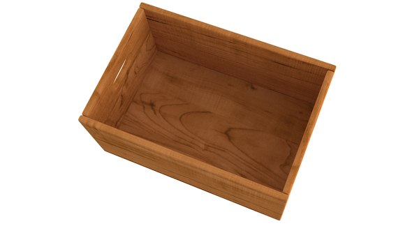 wooden box 3d dxf