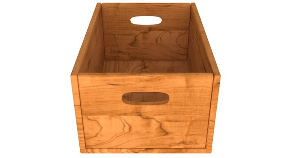 wooden box 3d dxf