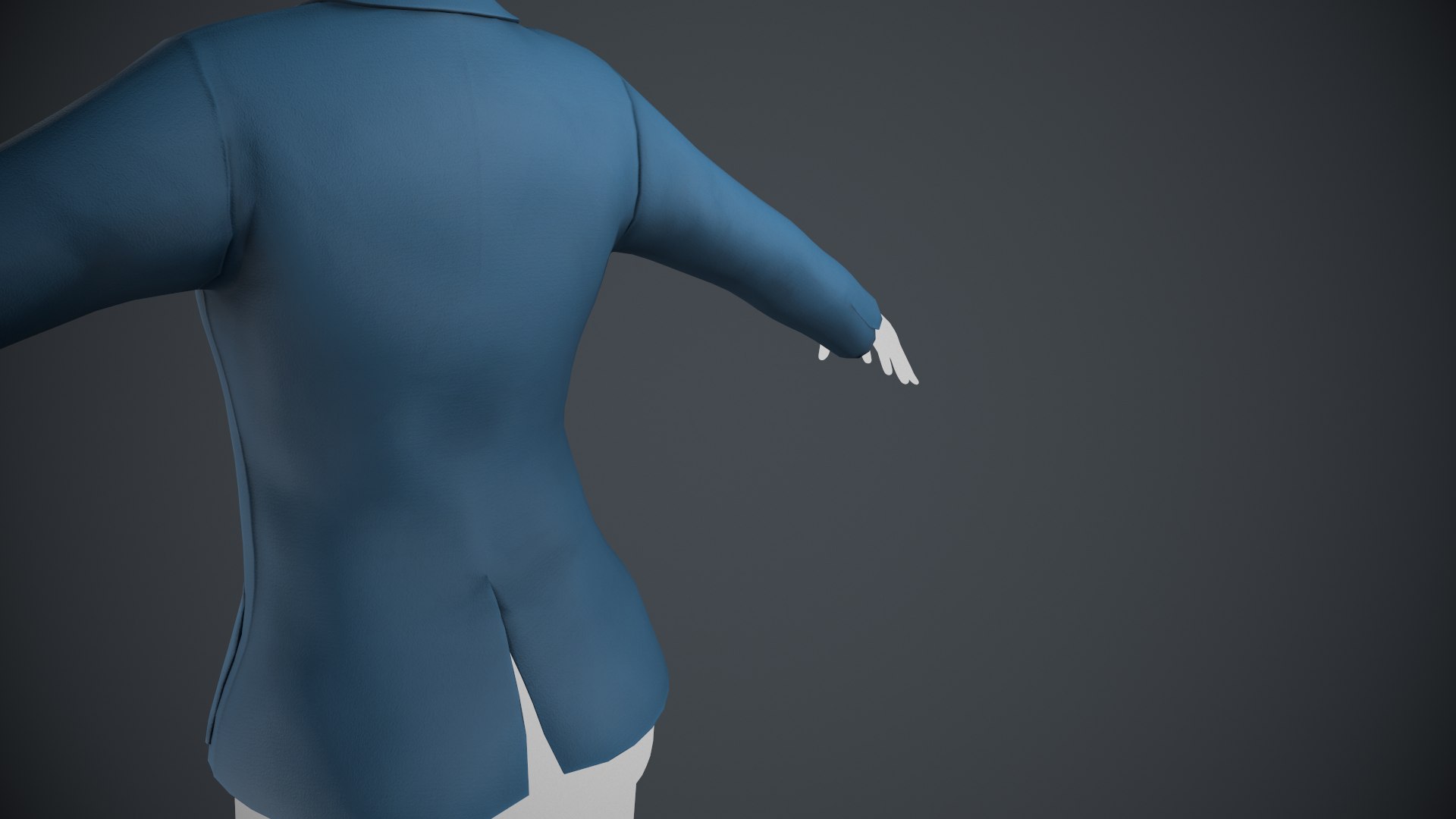 Female Blue Jacket Style 2 model - TurboSquid 1927215