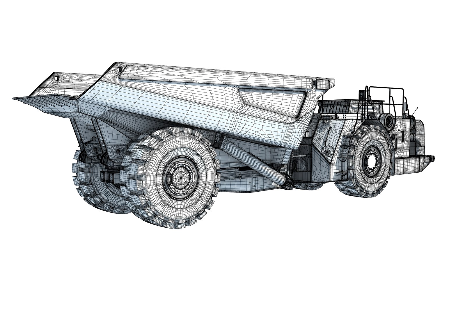 3D Underground Articulated Mining Truck - TurboSquid 1284560