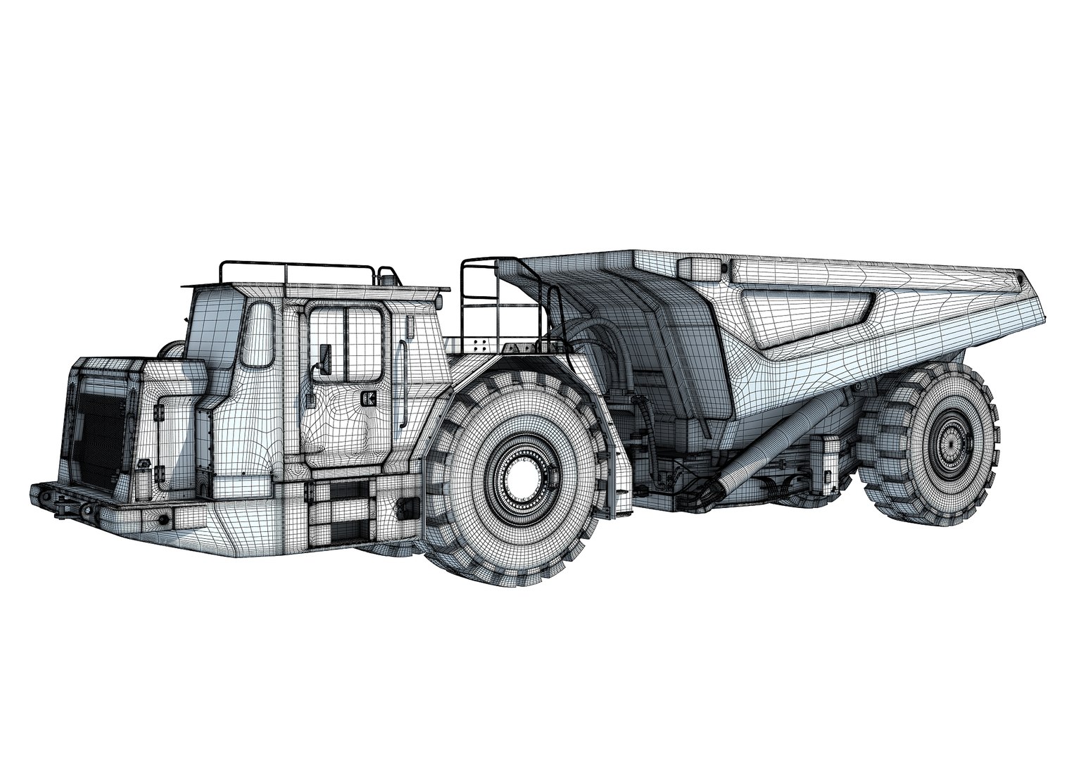 3D Underground Articulated Mining Truck - TurboSquid 1284560