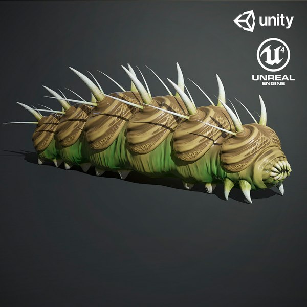 modelo 3d Criatura oruga - TurboSquid 2126827