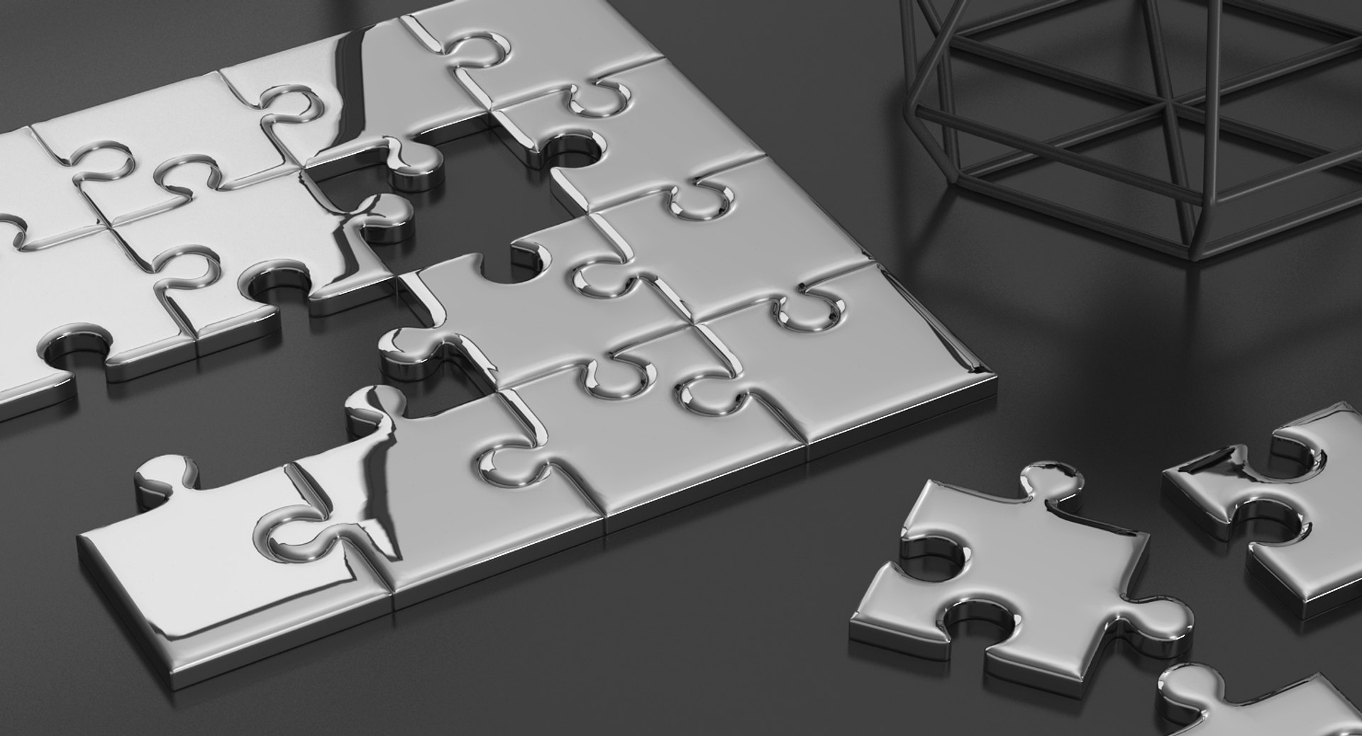 3D Model Puzzle Template - TurboSquid 1219192