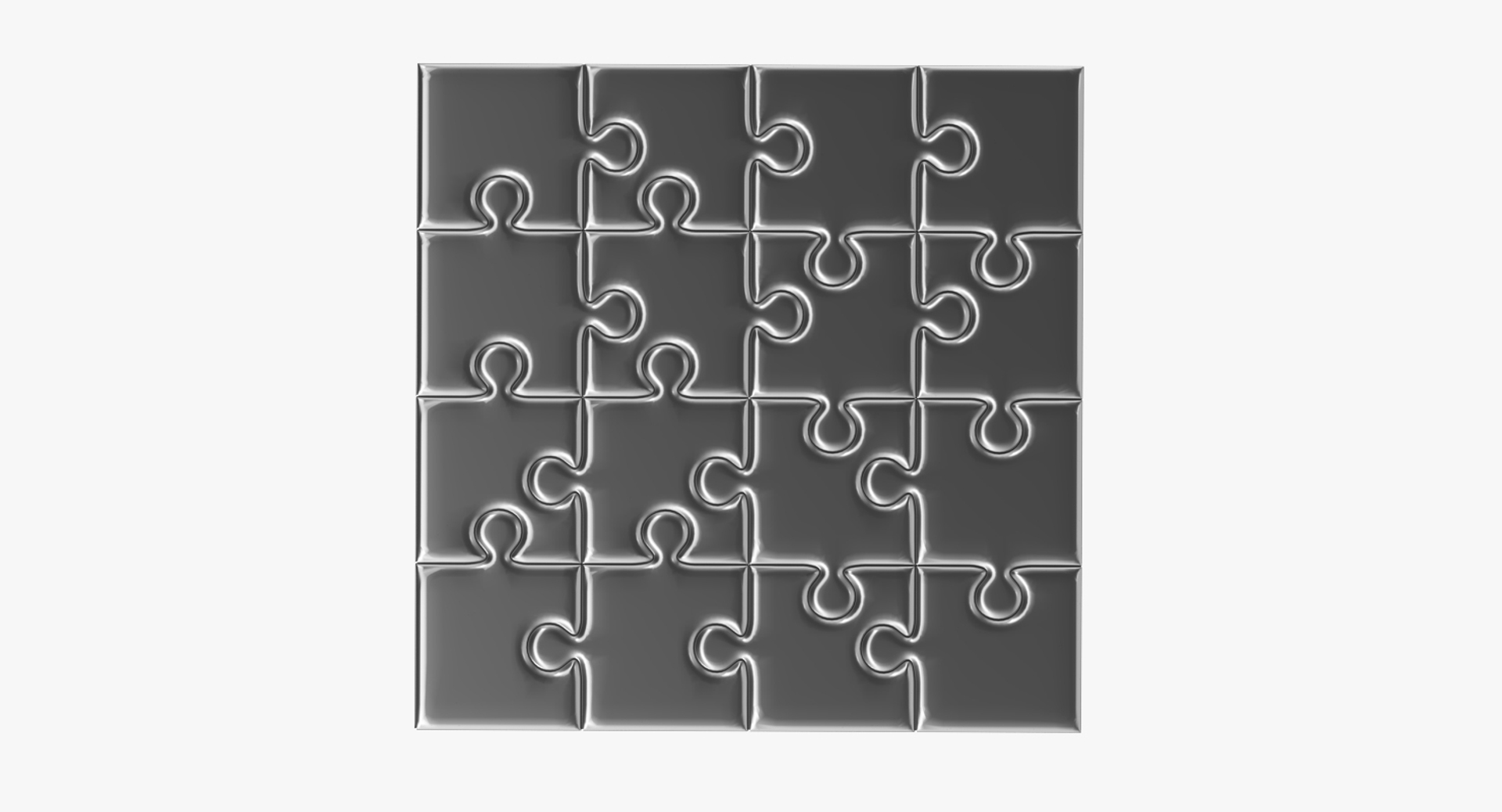 3D Model Puzzle Template - TurboSquid 1219192