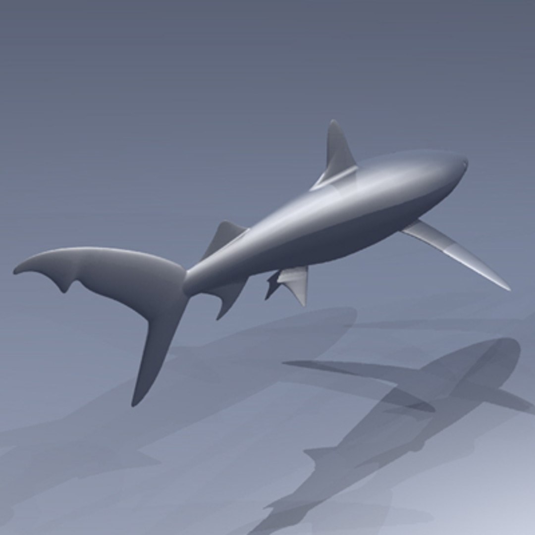 3ds max blue shark