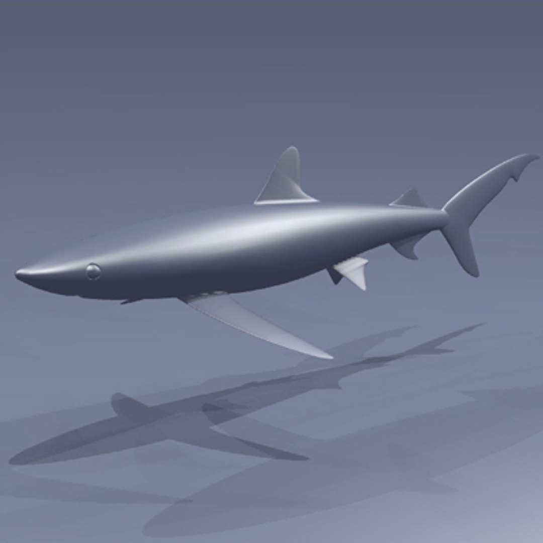 3ds max blue shark