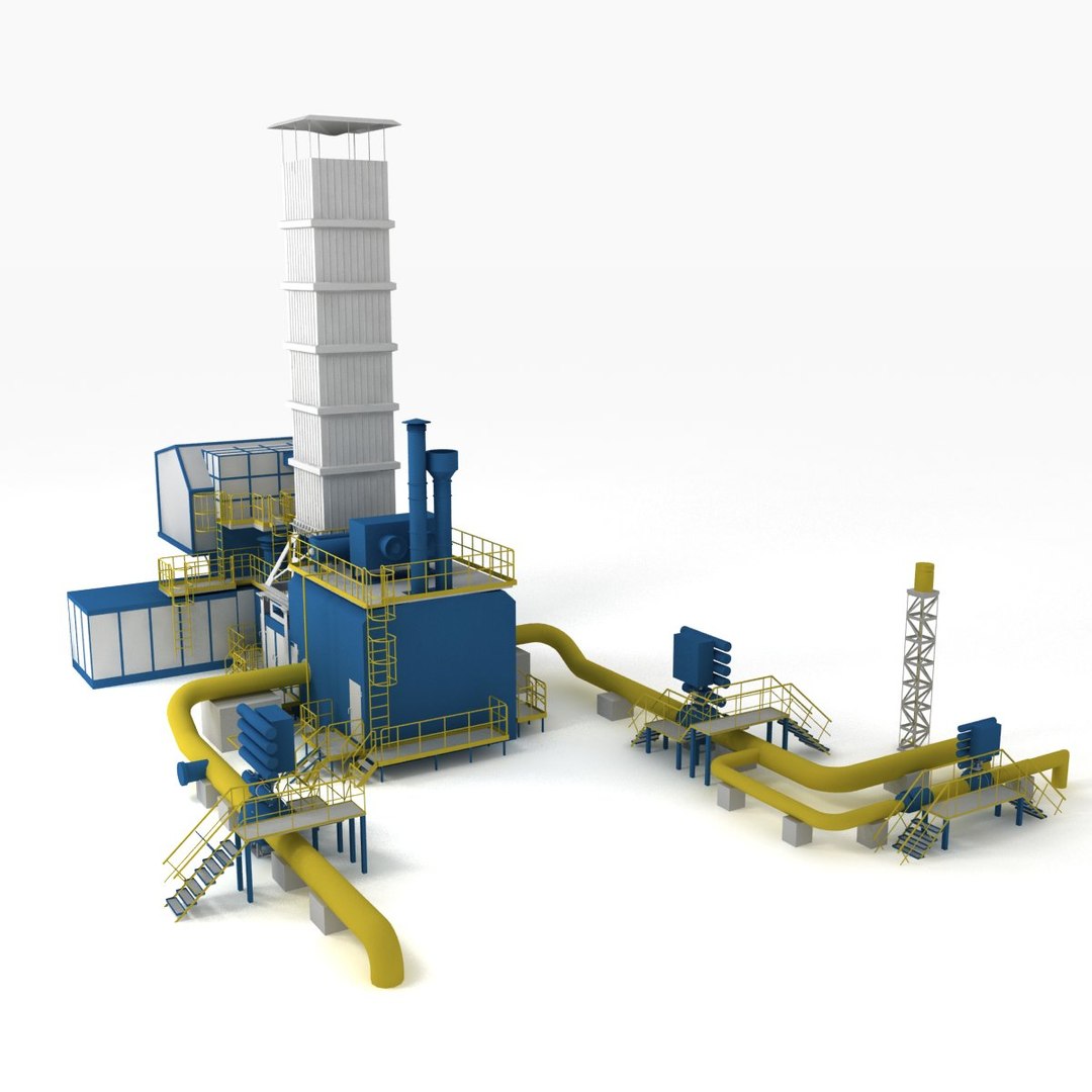 distribution station 3d model