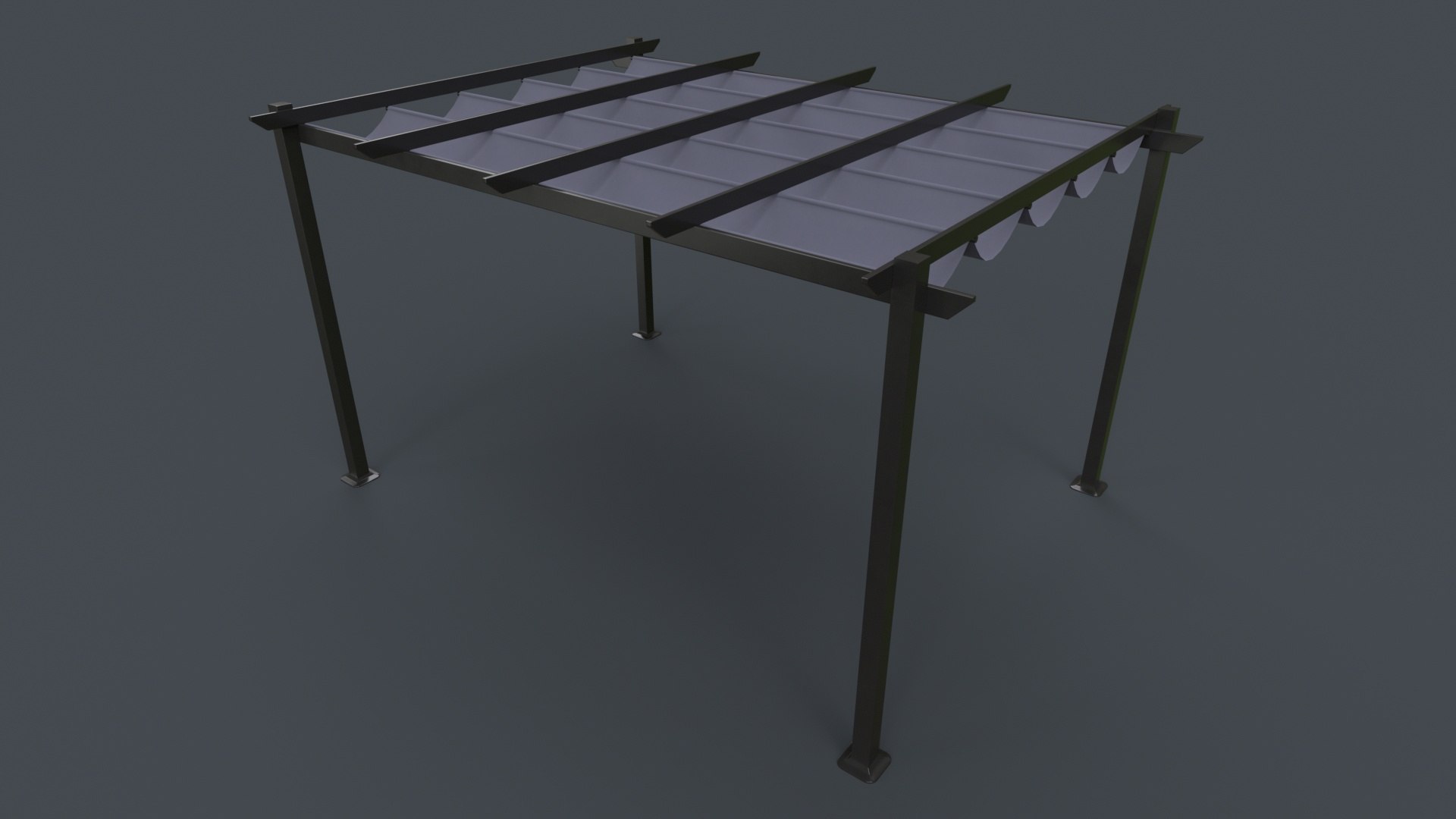 PBR Wooden Pergola Gazebo A3 3D - TurboSquid 1999318