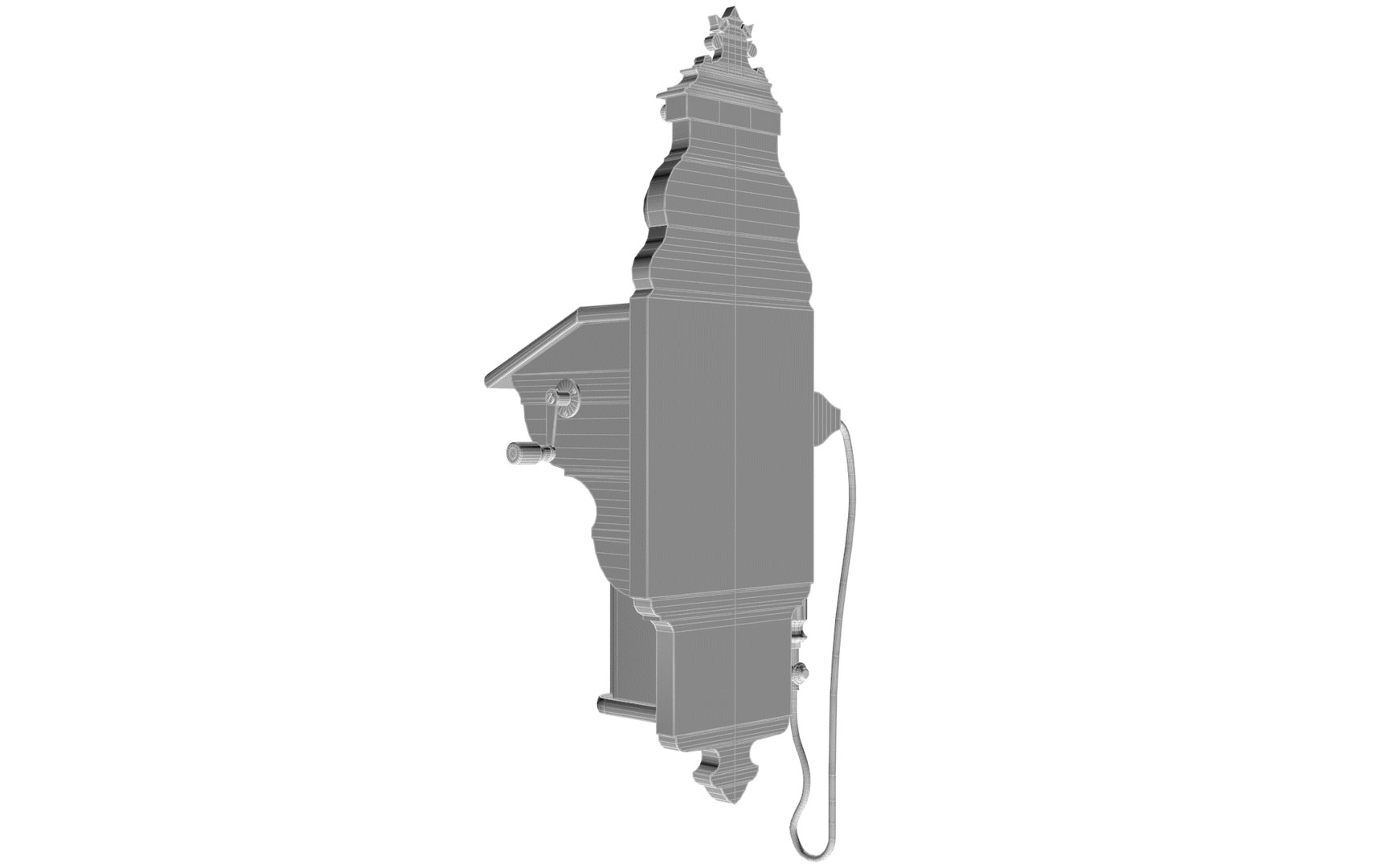 Antique Ericsson Wall Phone 3D Model - TurboSquid 1979842