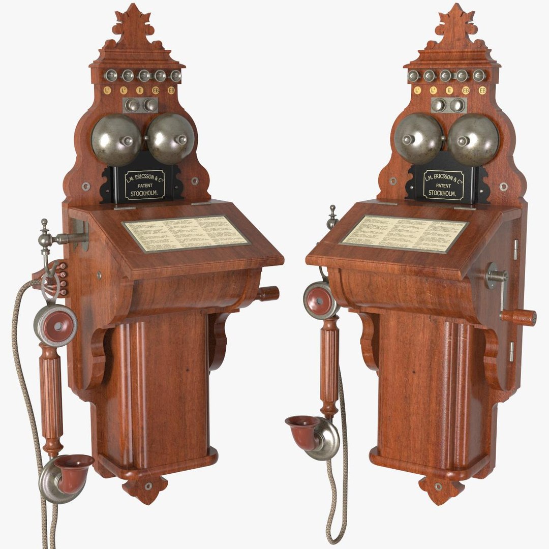 Antique Ericsson Wall Phone 3D model - TurboSquid 1979842