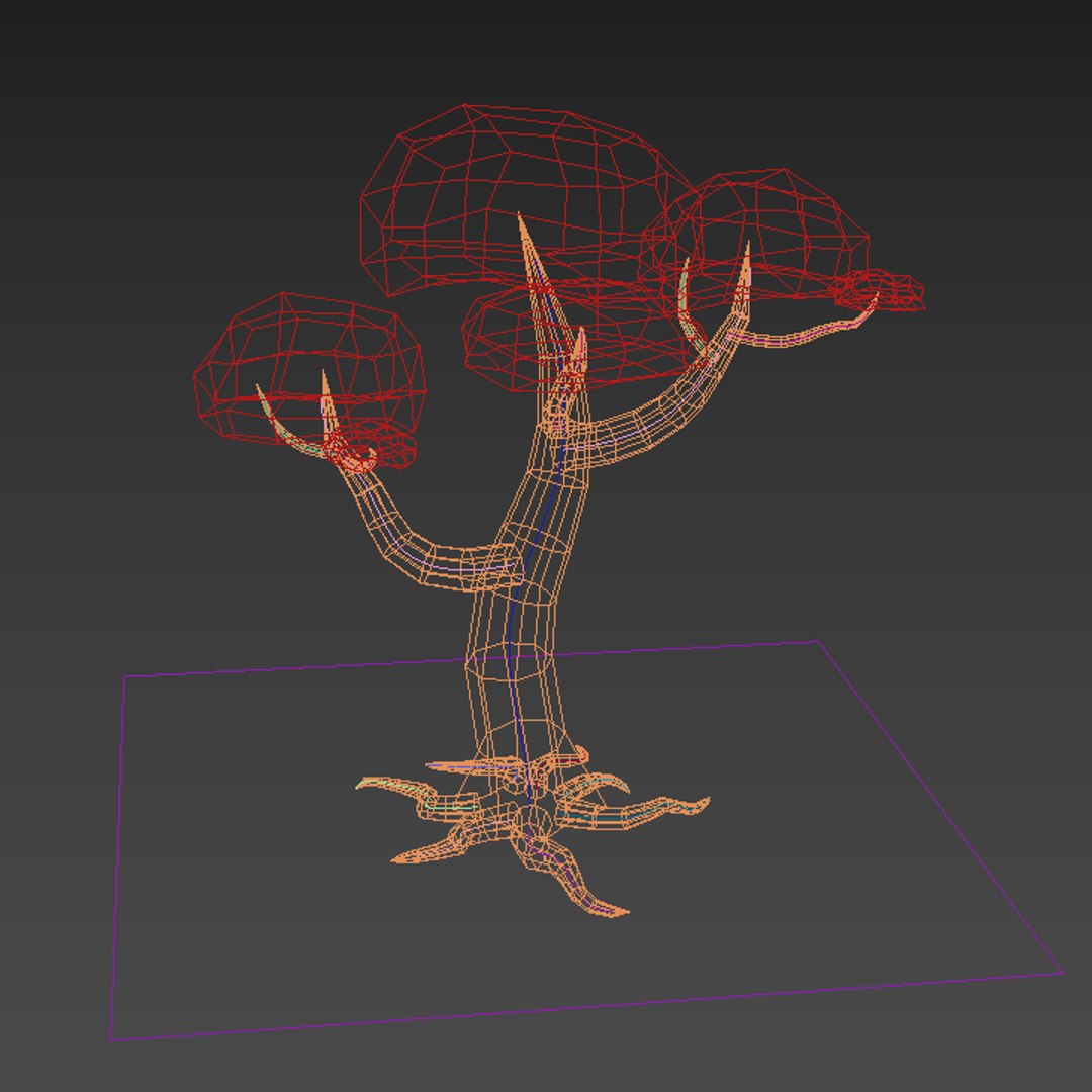 3D Tree Editable Customizable - TurboSquid 1460446