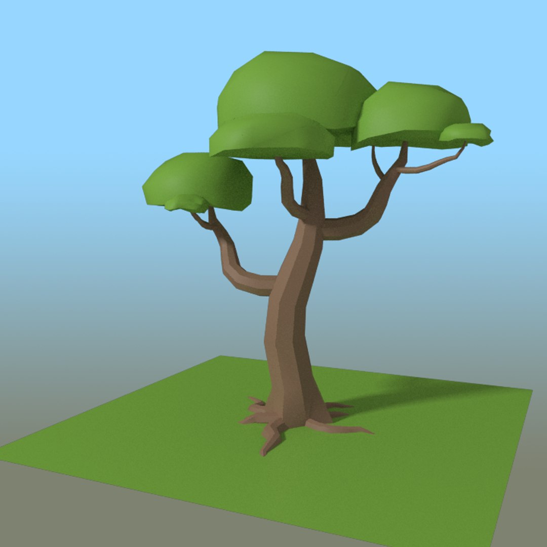 3D Tree Editable Customizable - TurboSquid 1460446