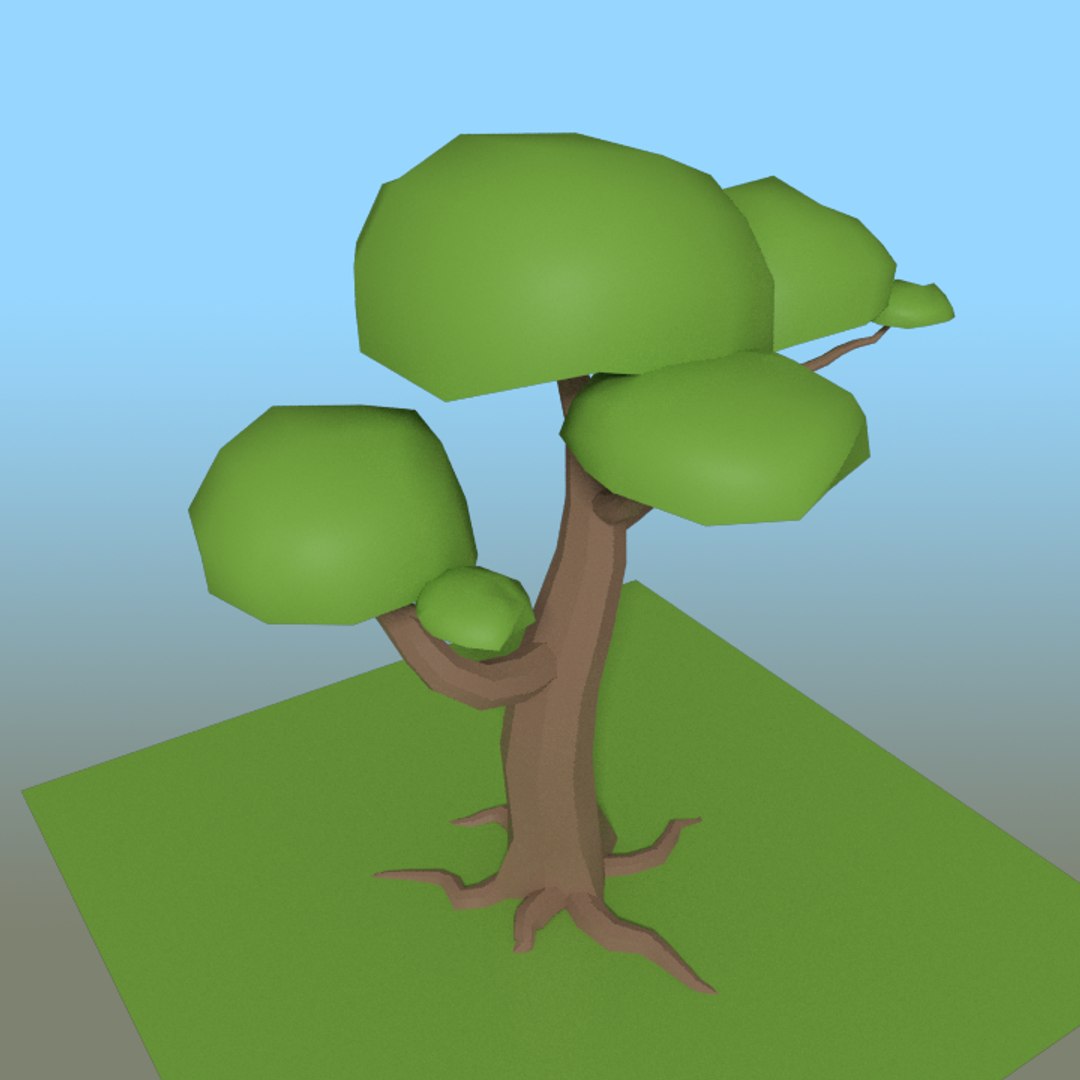 3D Tree Editable Customizable - TurboSquid 1460446