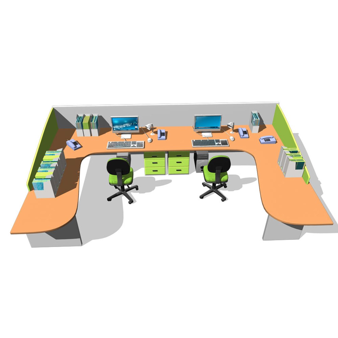 Office Interior Obj