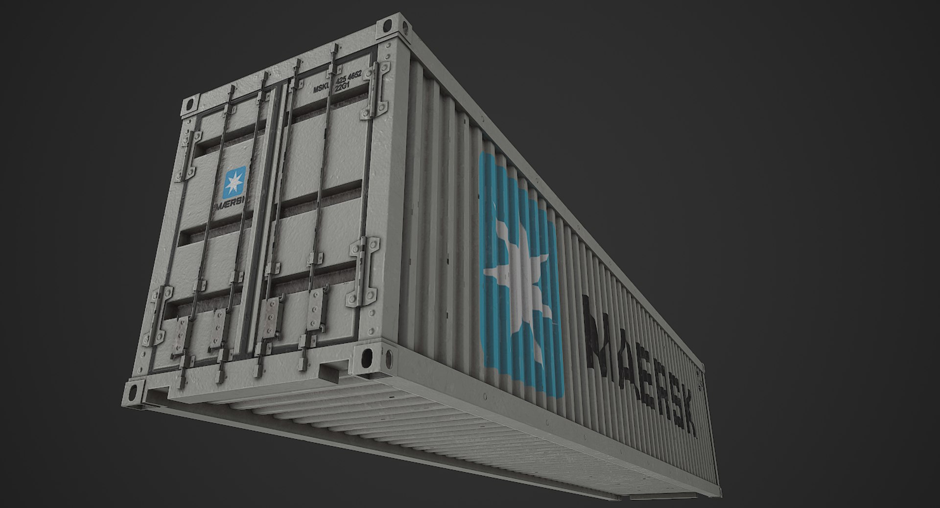 Shipping Container Maersk 3d Model
