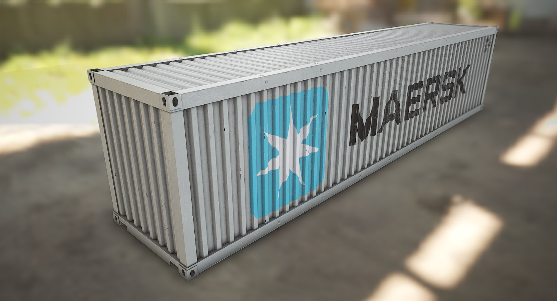 Shipping Container Maersk 3d Model