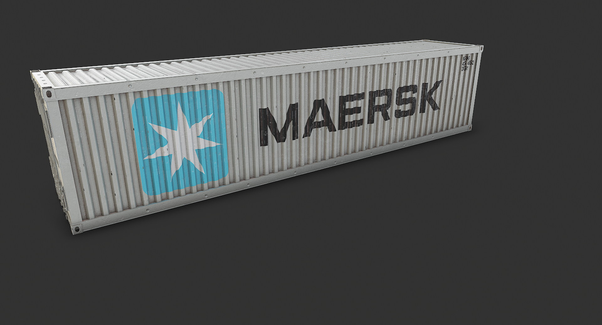 Shipping Container Maersk 3d Model