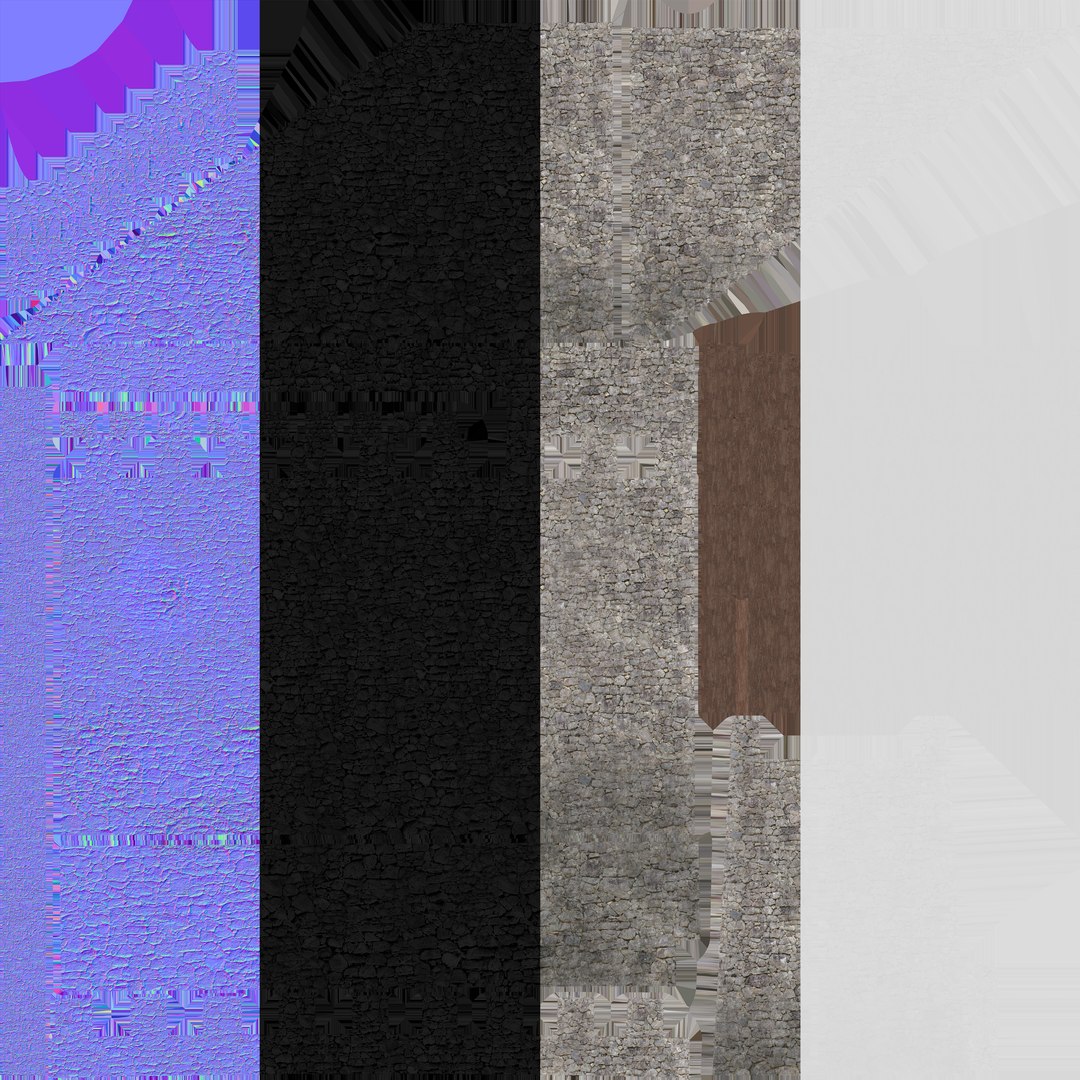 Medieval Wall Segment 03 3D - TurboSquid 2124445