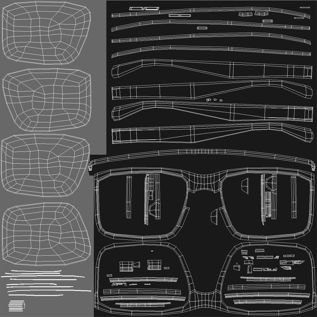 3D Glasses Design - TurboSquid 1202622