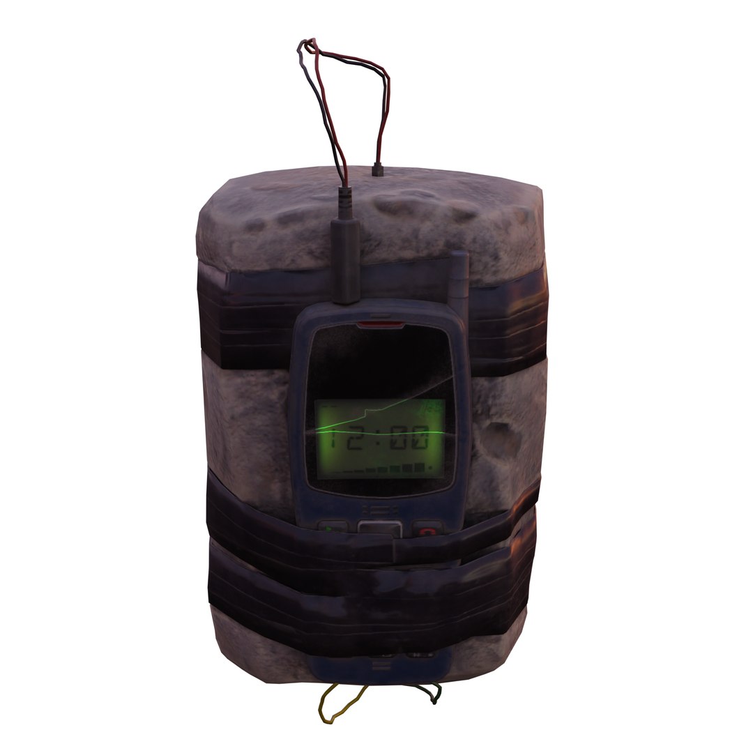 3D модель PUBG — бомба-липучка - TurboSquid 1850898