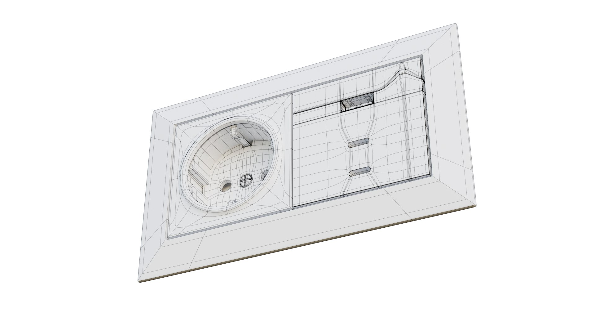 AC And USB Wall Socket 3D Model - TurboSquid 1810640