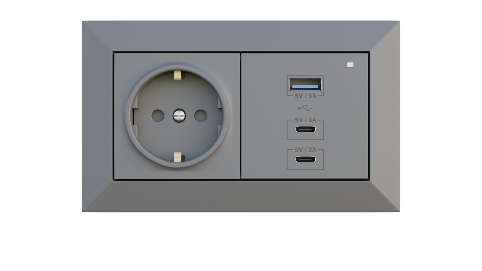 AC And USB Wall Socket 3D Model - TurboSquid 1810640