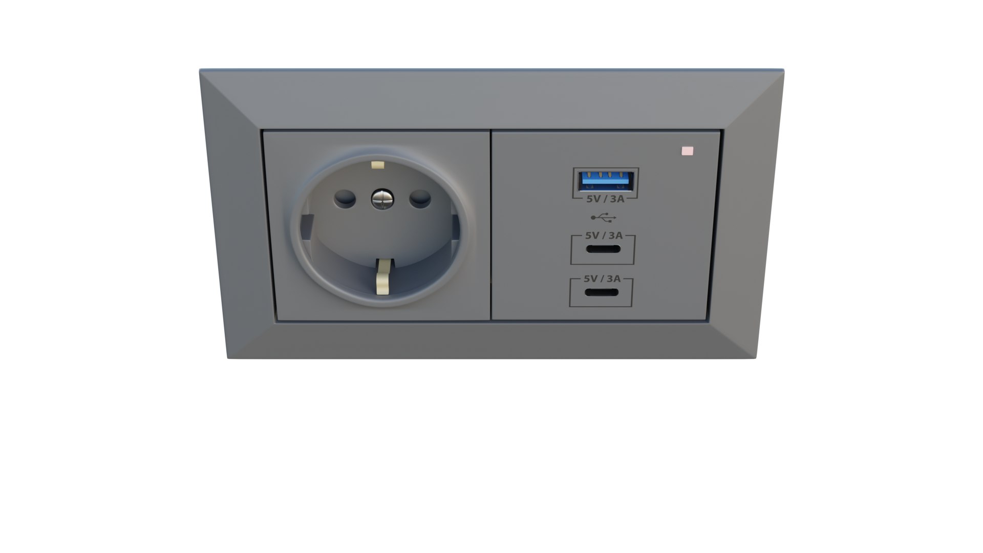 AC And USB Wall Socket 3D Model - TurboSquid 1810640