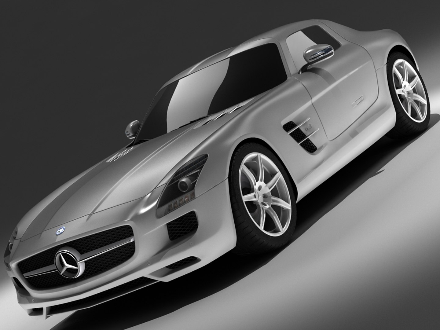 3d mercedes sls amg model