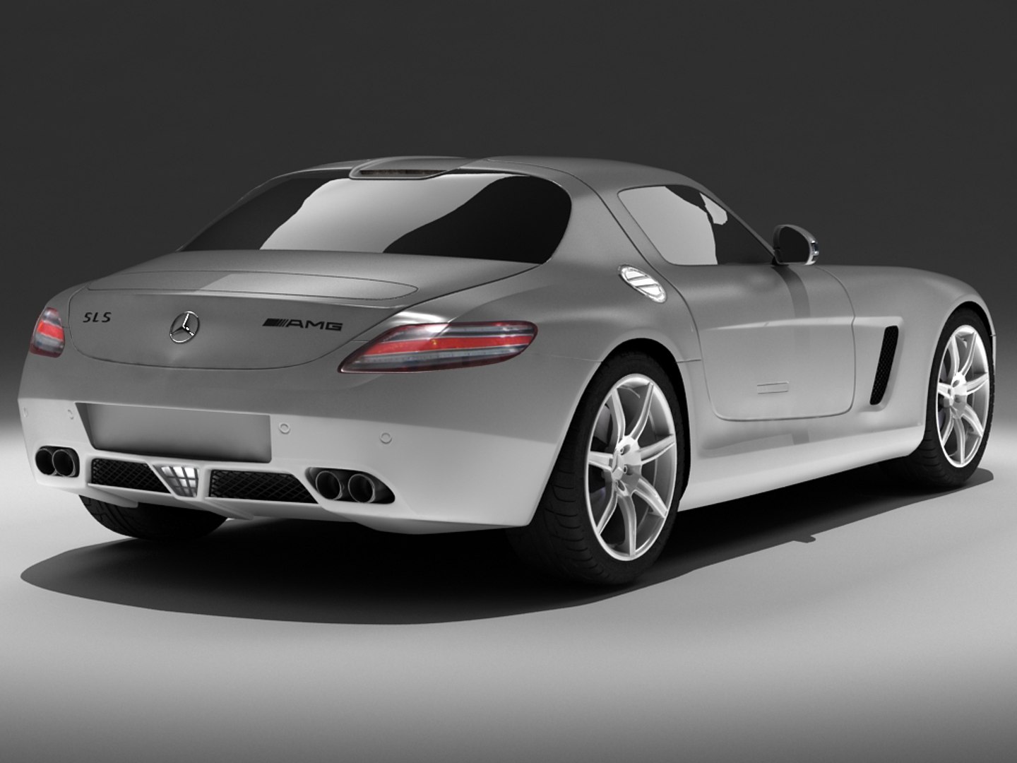 3d mercedes sls amg model