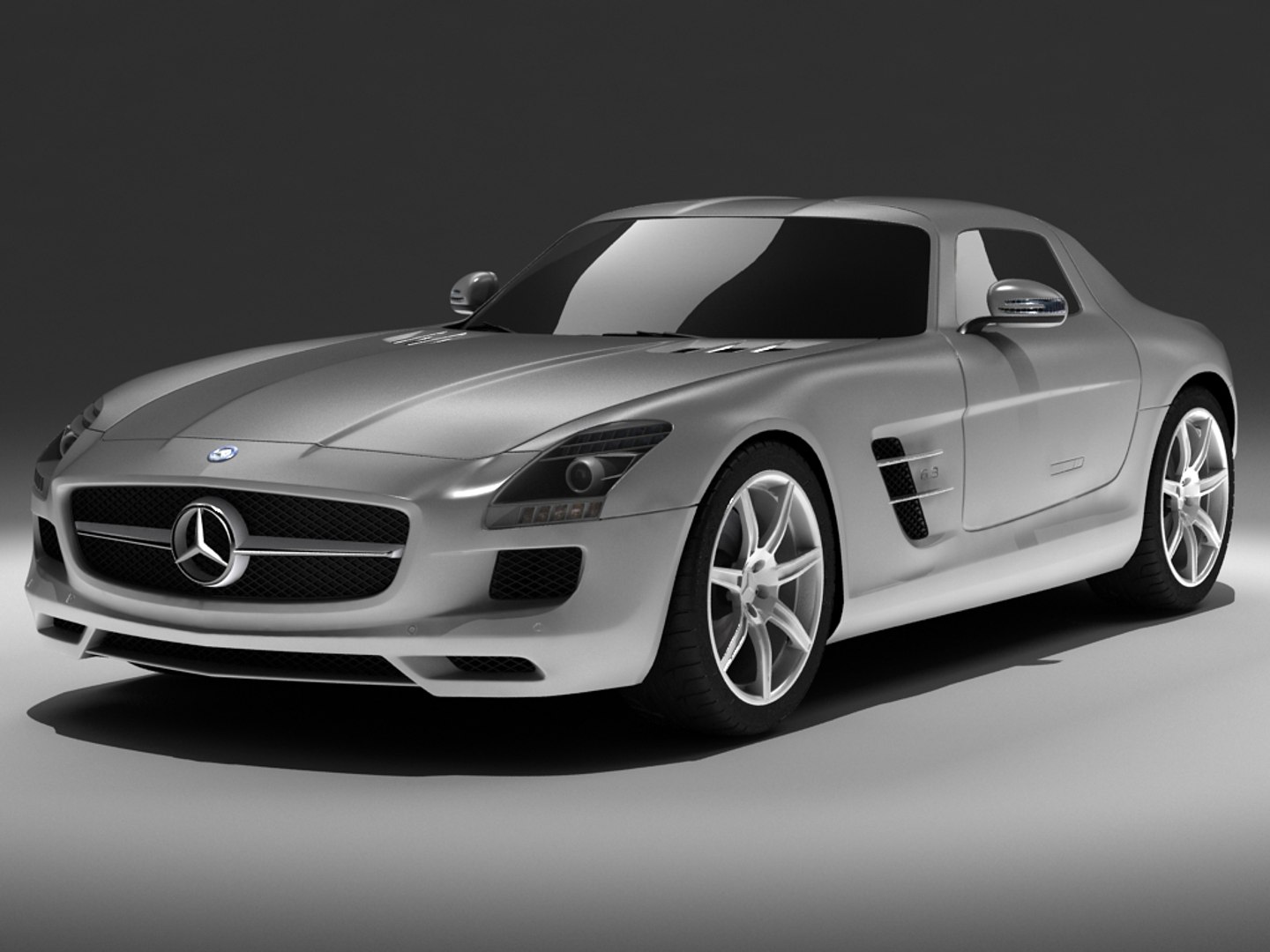 3d mercedes sls amg model