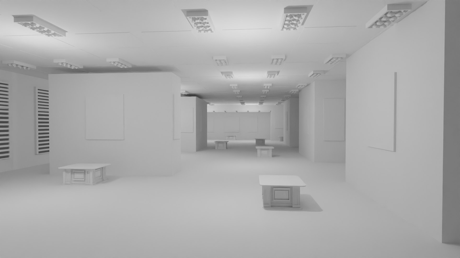 3D EXHIBITION HALL - No Material - TurboSquid 2177253