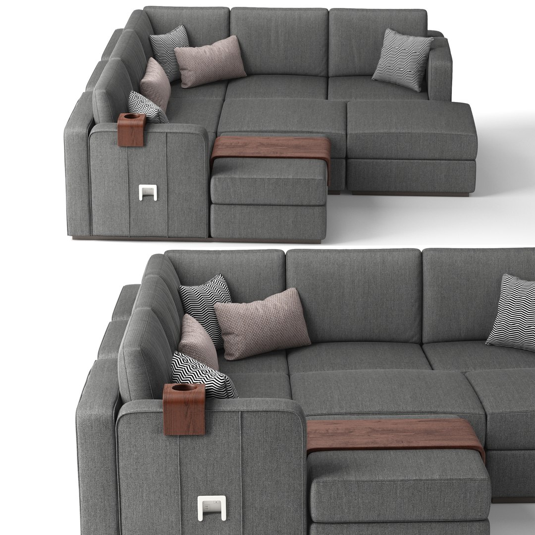 3D Lovesac Sectionals Sofa Model - TurboSquid 1832486