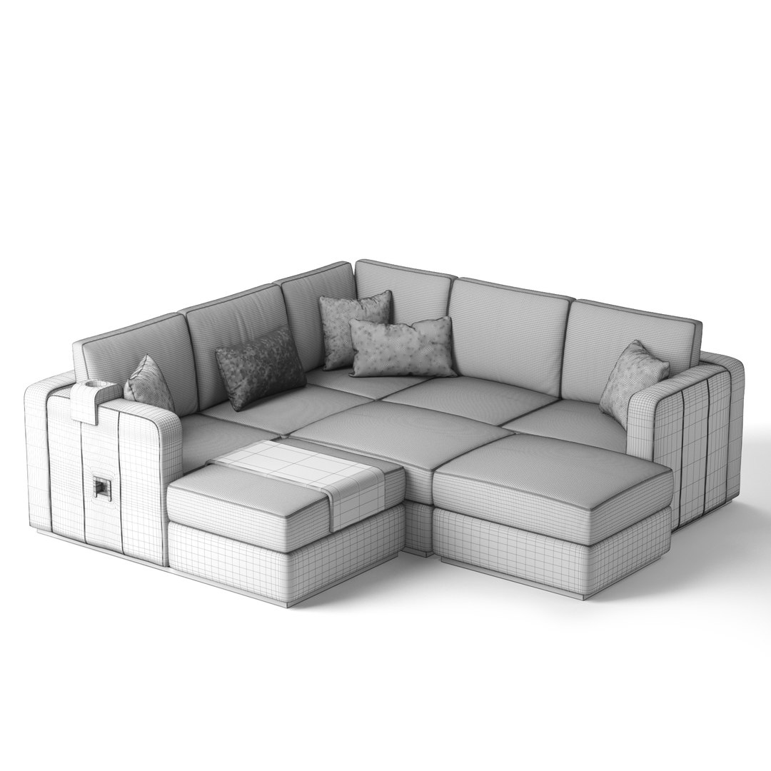 3D Lovesac Sectionals Sofa Model - TurboSquid 1832486