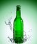 Beer Bottle Splash 3d Model