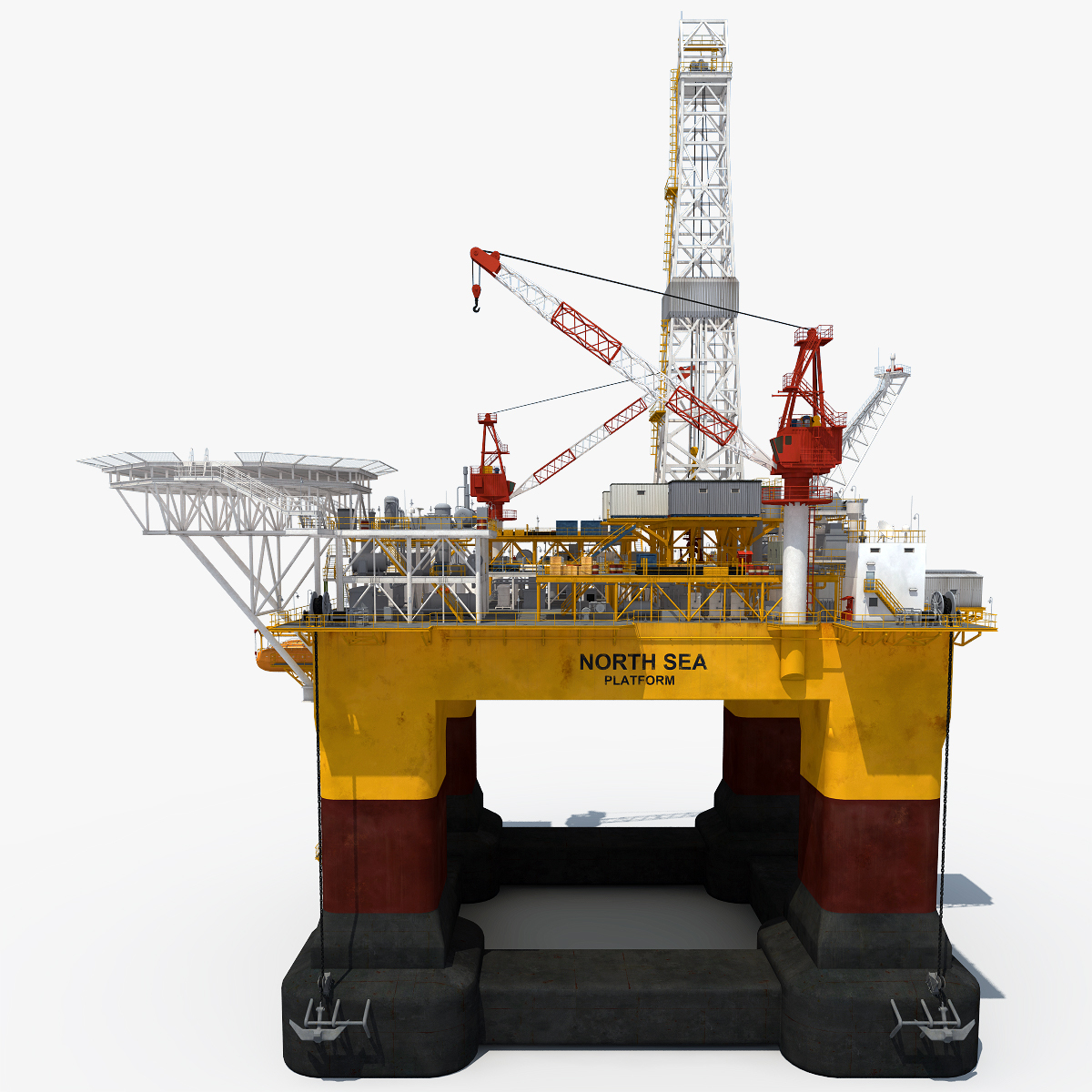 3d oil rig platform