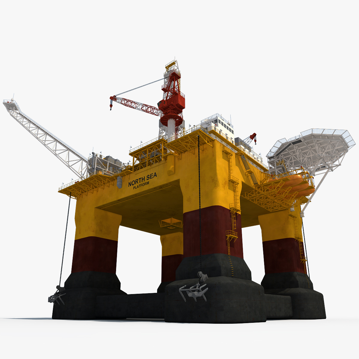 3d oil rig platform
