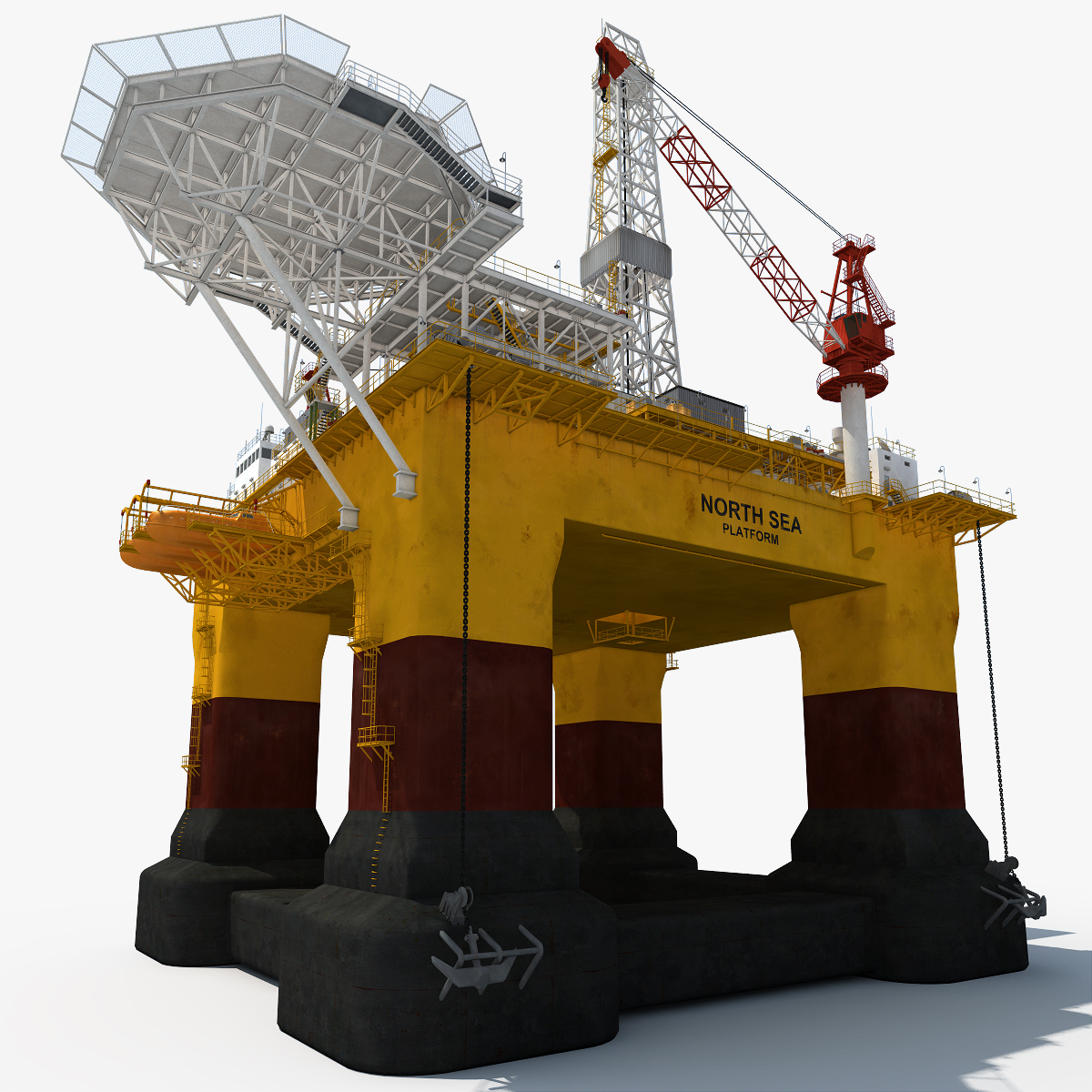 3d oil rig platform
