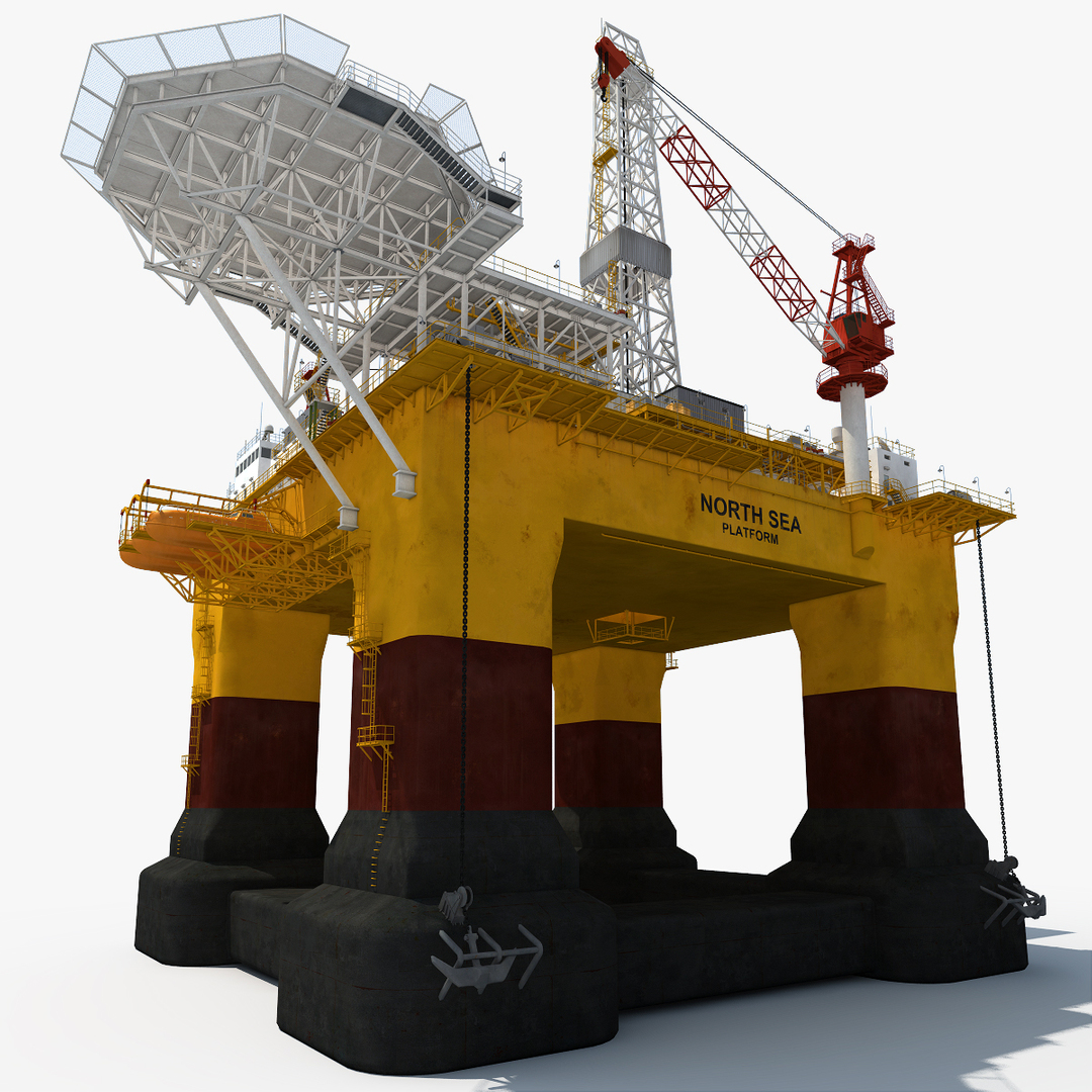 3d oil rig platform