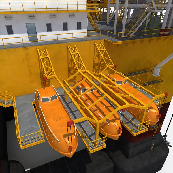 3d oil rig platform