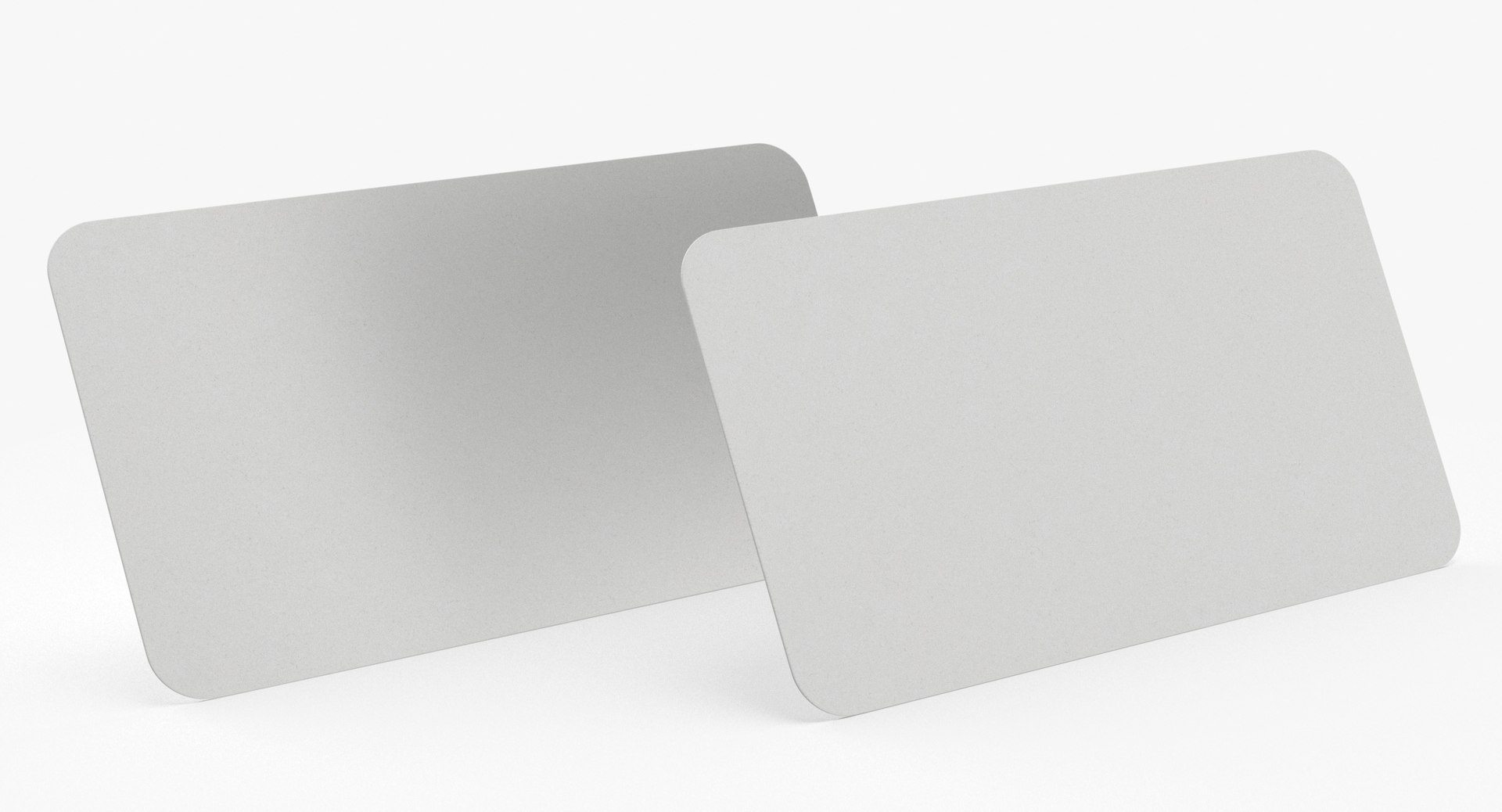 3D Model Business Cards Type 03 Round Corner Basic Poses Blank And ...