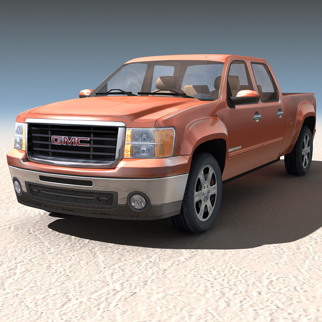 3d Model Pickup Gmc Sierra